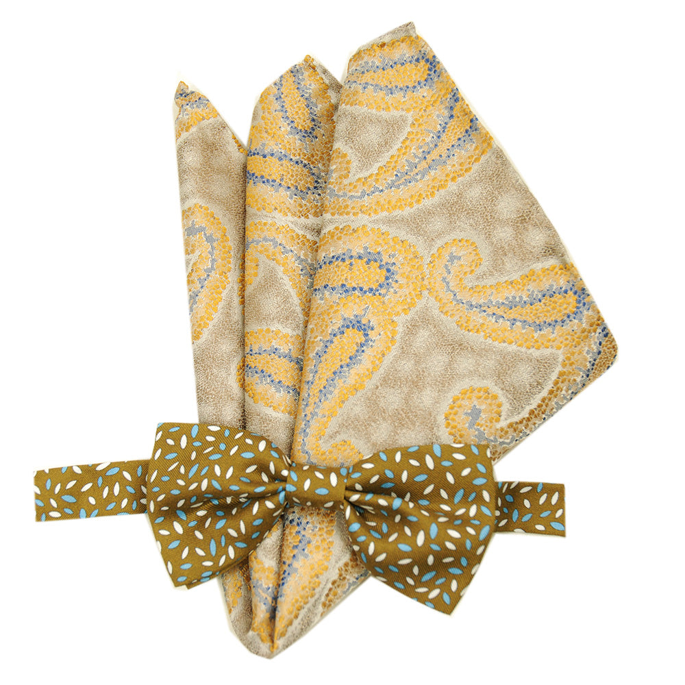 Light Purple Bow Tie and Pocket Square Set | Accessory Set as a Gift